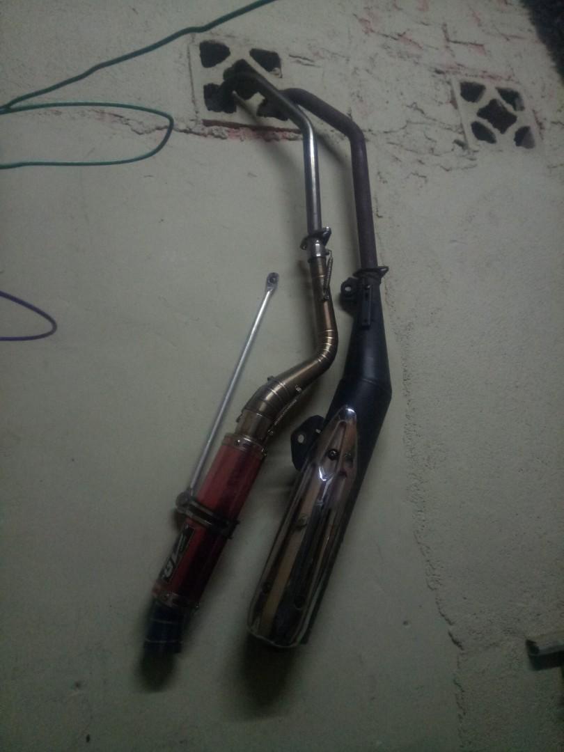 Ekzos gl racing tabung panjang untuk dijual, Motorbikes on Carousell