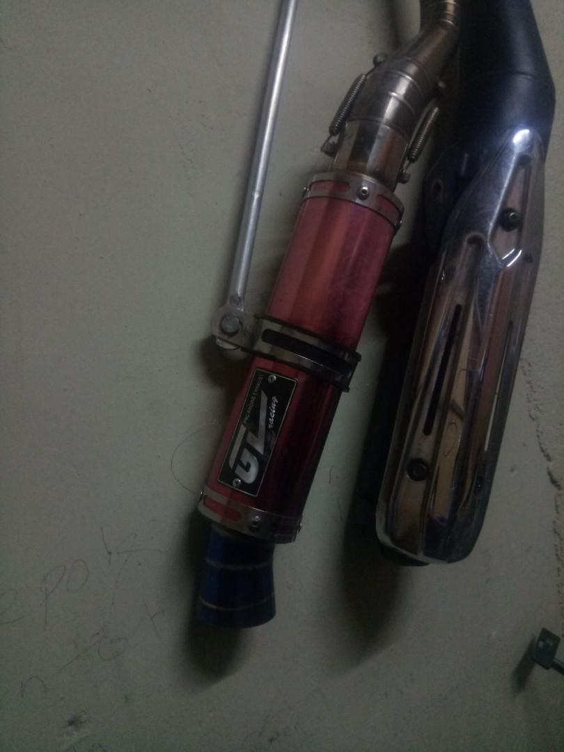 Ekzos gl racing tabung panjang untuk dijual, Motorbikes on Carousell