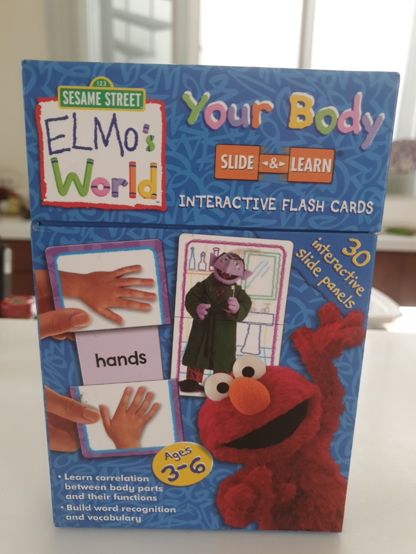 Interactive Flash Card Elmo Sesame Street, Buku & Alat Tulis, Buku Anak ...