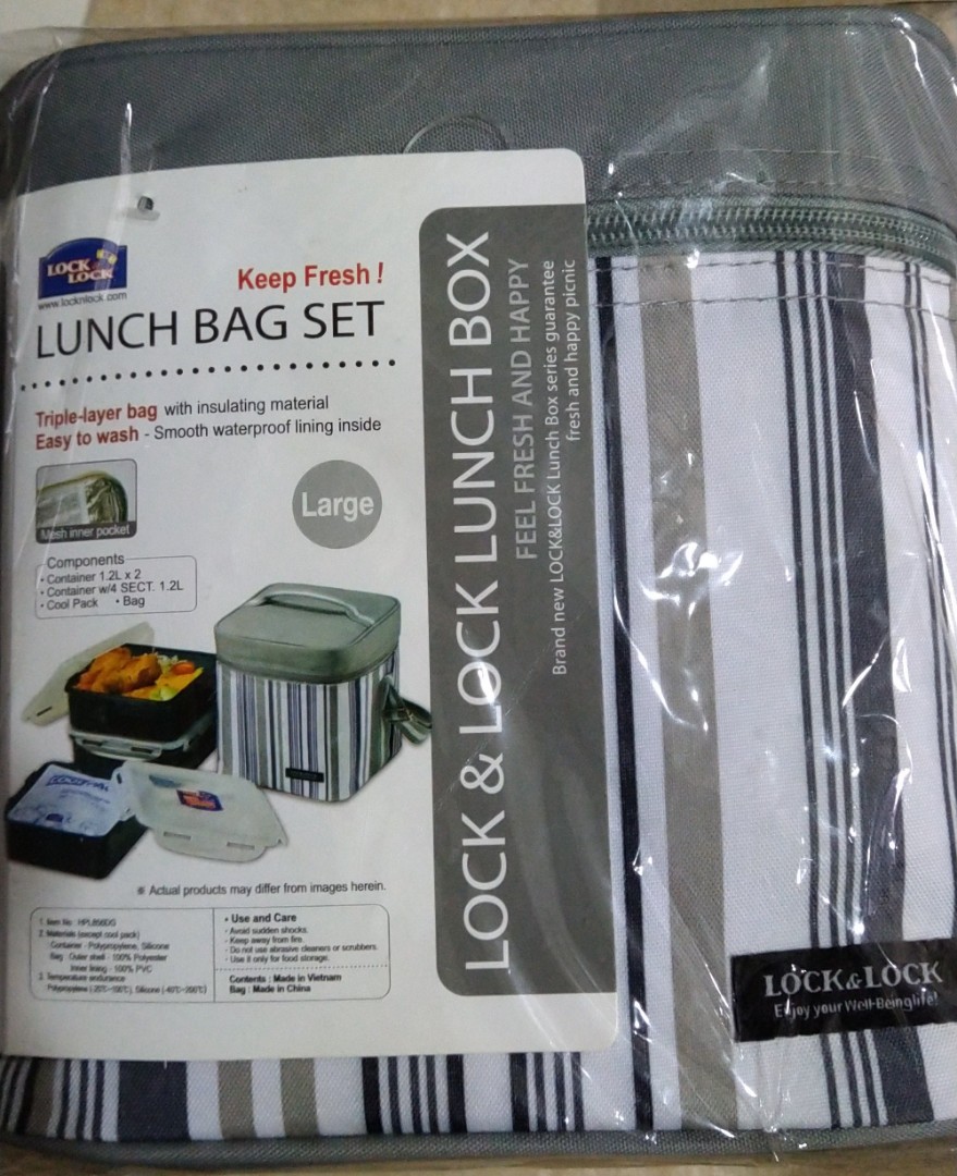 Lock & Lock Lunch Box, Furniture & Home Living, Kitchenware & Tableware ...