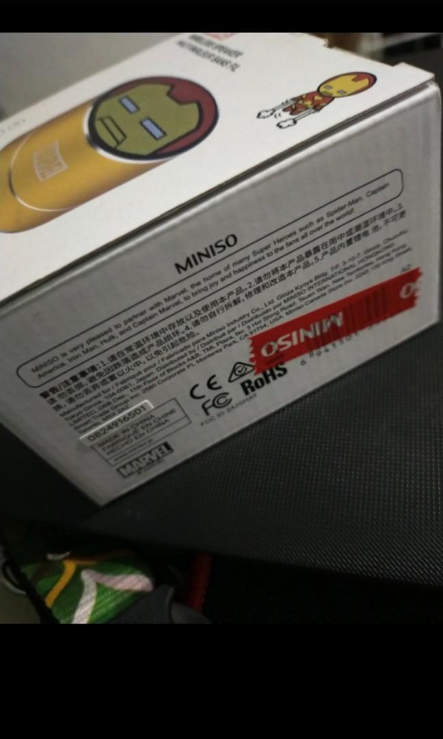 Miniso Marvel Bluetooth Speaker, Audio, Soundbars, Speakers & Amplifiers on Carousell