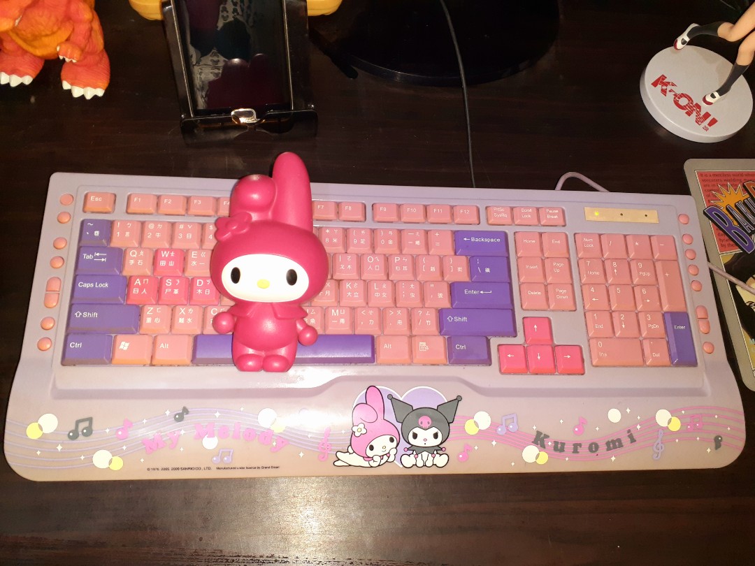 Sanrio My Melody x Kuromi keyboard, Hobbies & Toys, Toys & Games on ...
