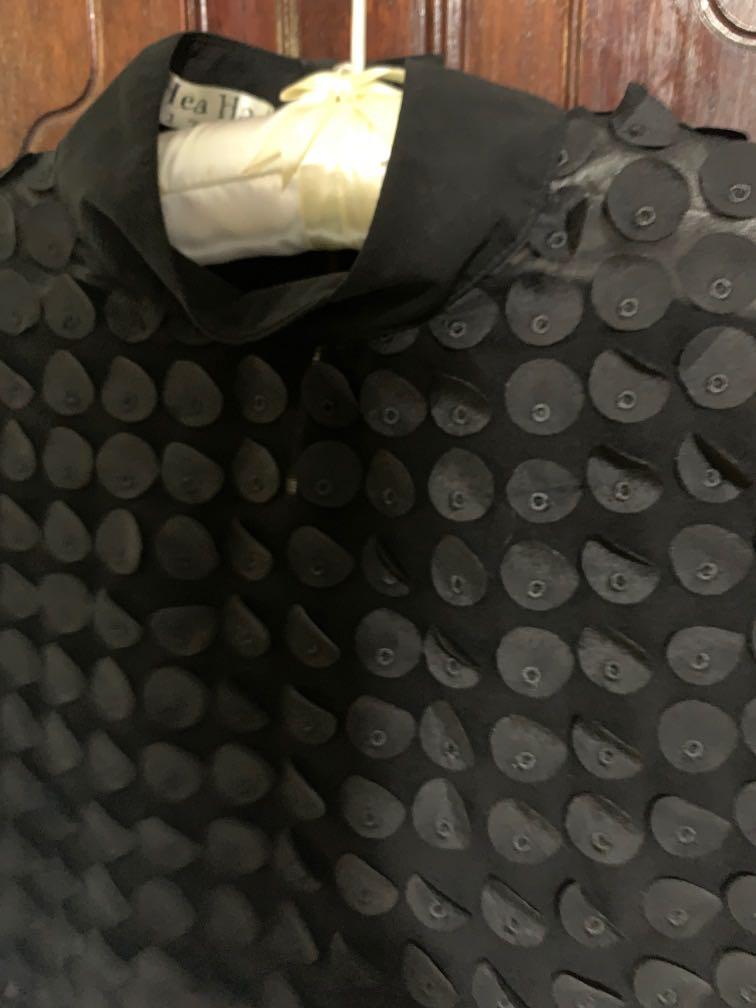 Translucent black crop top, Women's Fashion, Tops, Sleeveless on Carousell