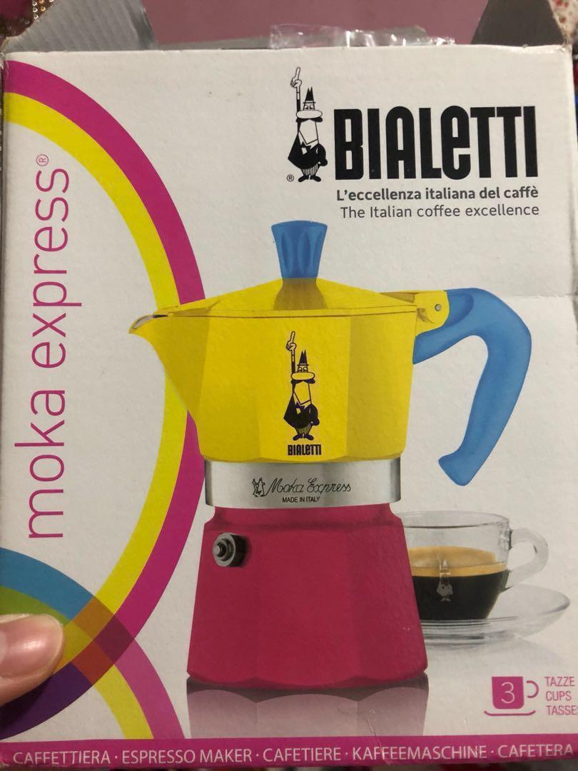 （3人珍藏版）全新正貨Bialetti Express Moka摩卡壺（意大利世博限量版）, 家庭電器, 廚房電器, 咖啡機及咖啡壺 ...