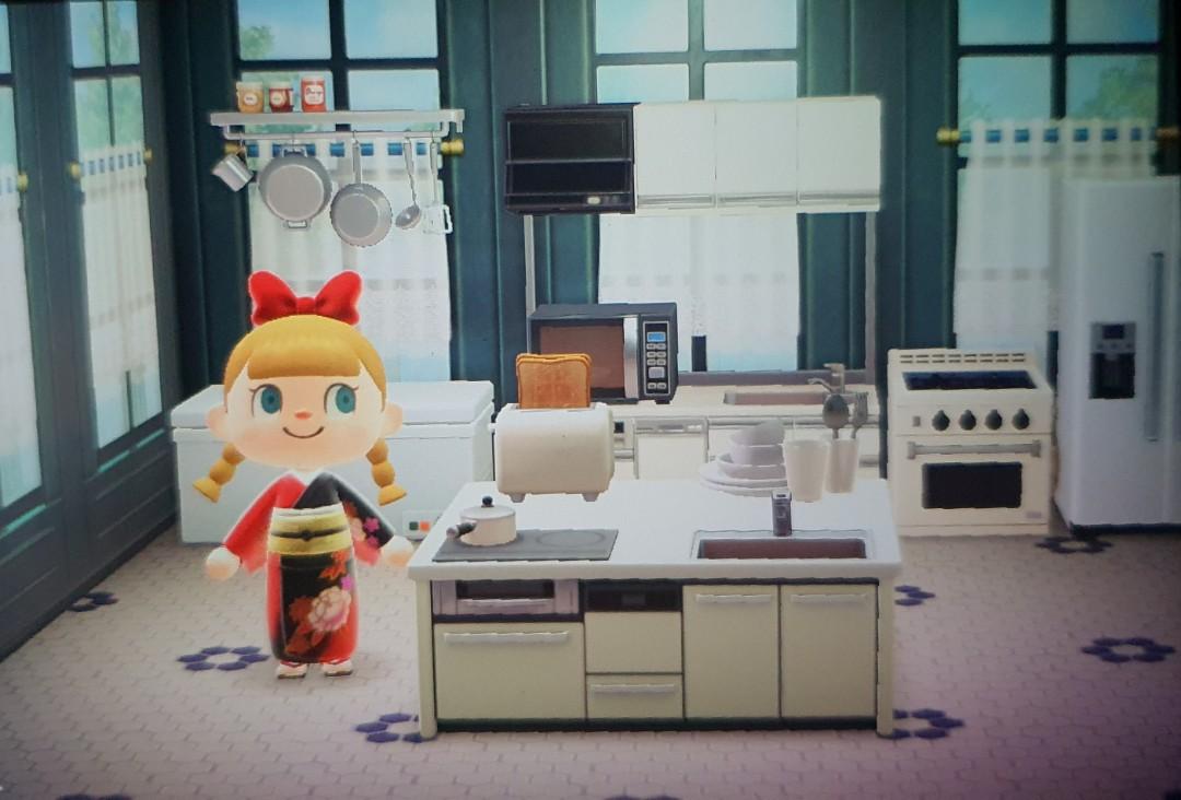 Animal crossing kitchen furniture set, Video Gaming, Video Games ...