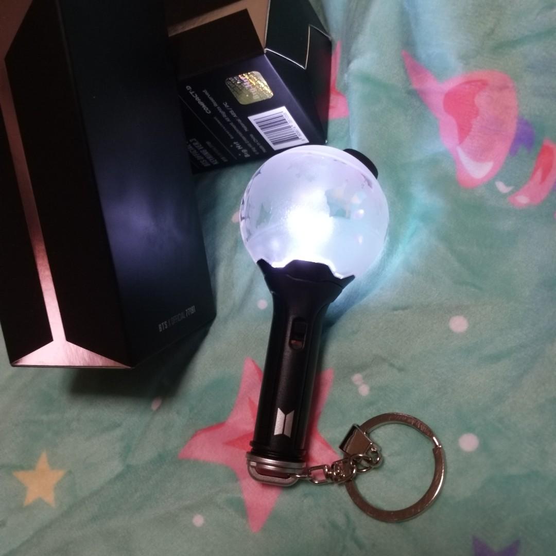 Official BTS Army Bomb ver.3 keychain, Hobbies & Toys, Memorabilia ...