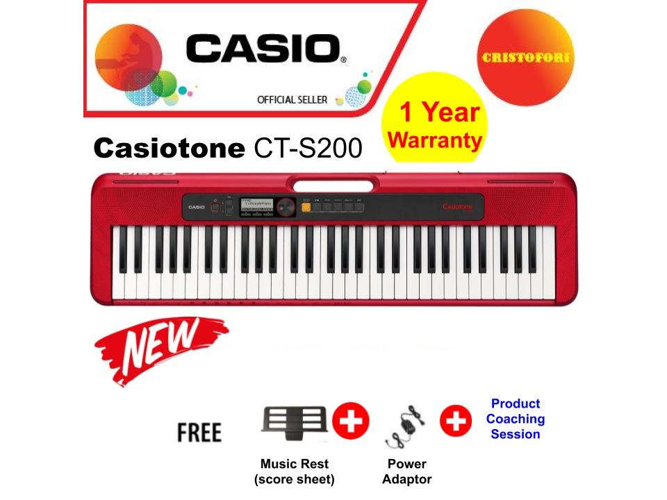 CASIO Keyboard CT-S200 Digital / Electronics Casiotone portable (RED ...