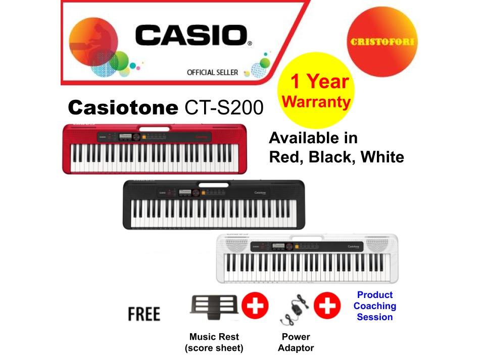 CASIO Keyboard CT-S200 Digital / Electronics Casiotone portable (RED ...