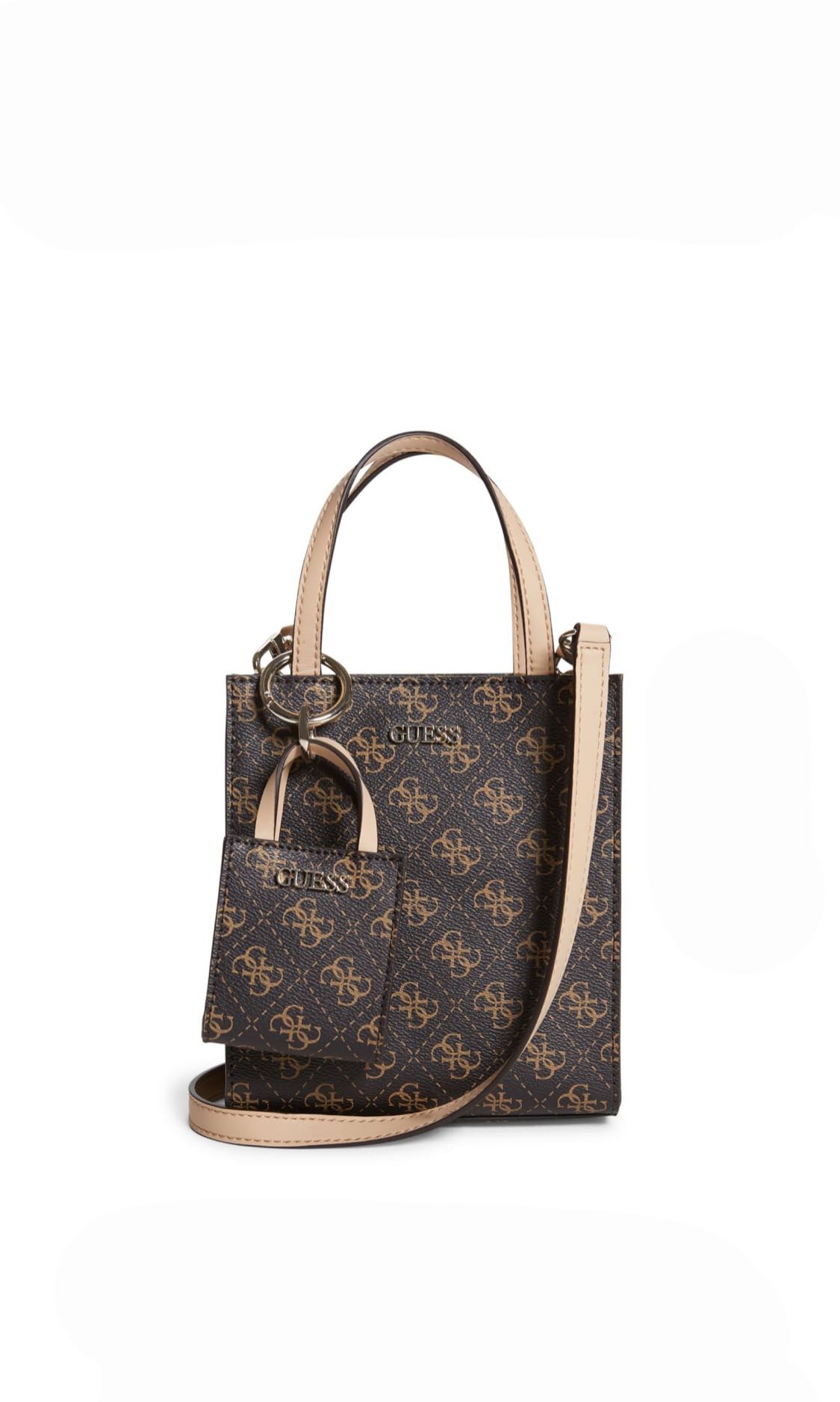 Guess Mini Logo Tote, Luxury, Bags & Wallets on Carousell