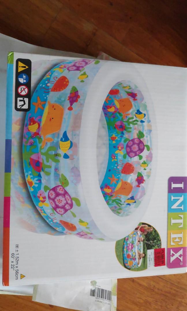 intex round inflatable pool, Babies & Kids, Infant Playtime on Carousell