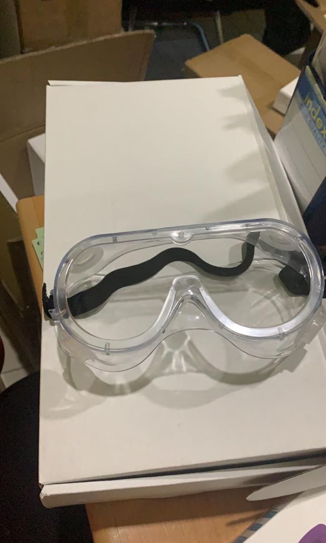 Safety PVC SAFETY GLASSES goggle / kacamata medis / cermin mata ...