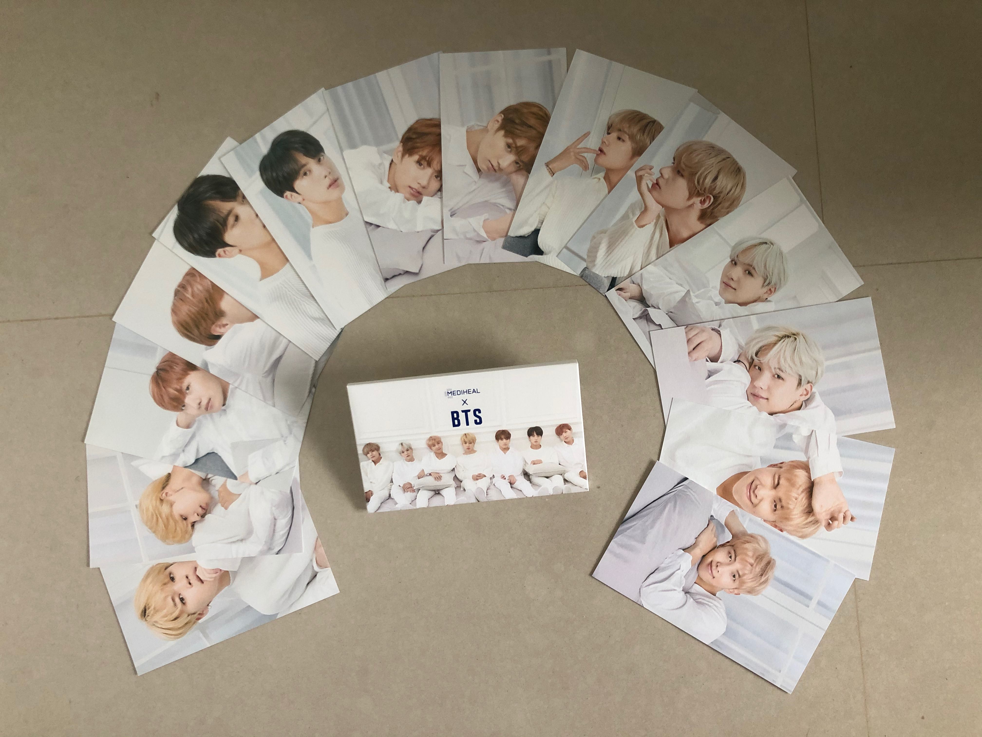 Set of BTS Postcards, Entertainment, K-Wave on Carousell