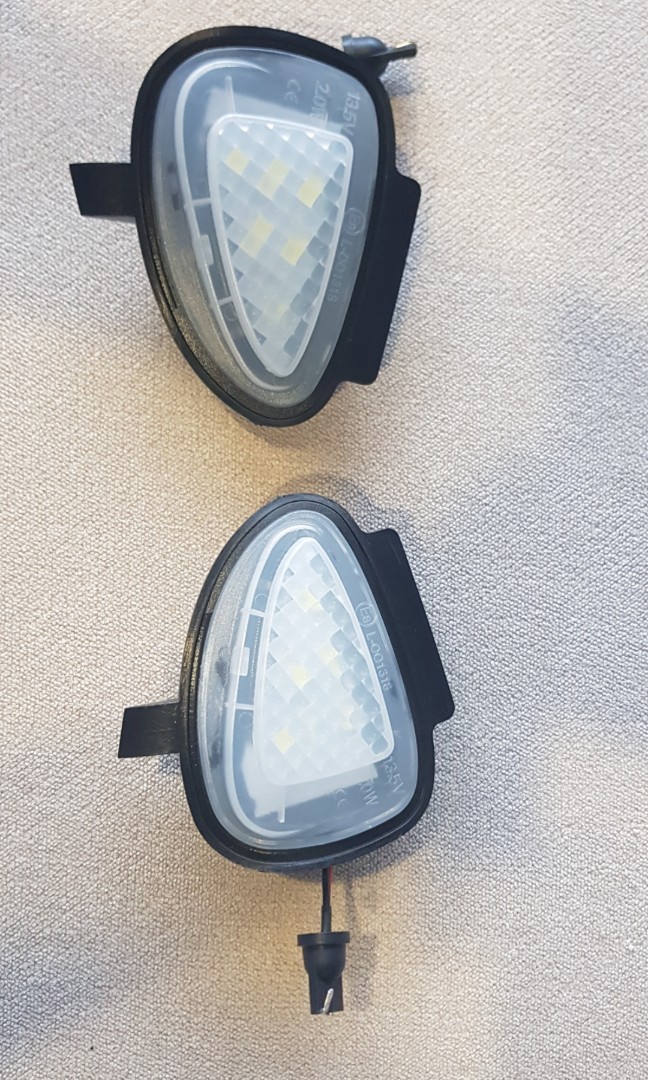 VW Golf 6 Puddle Lights LED Under Mirror Lamp, Car Accessories ...