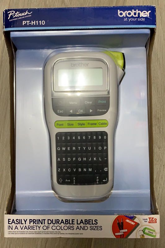 全新標籤機 Brother PT-H110, 電腦＆科技, 打印機及影印機 - Carousell