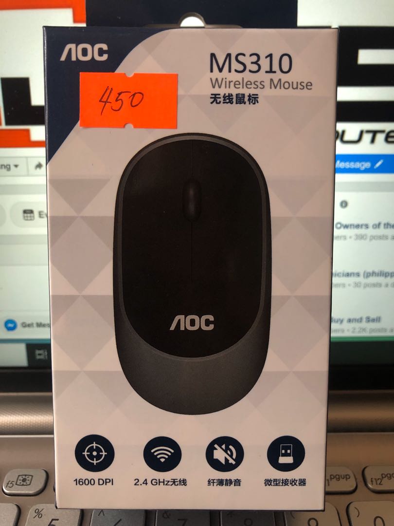 AOC MS310 Wireless Mouse, Computers & Tech, Parts & Accessories ...