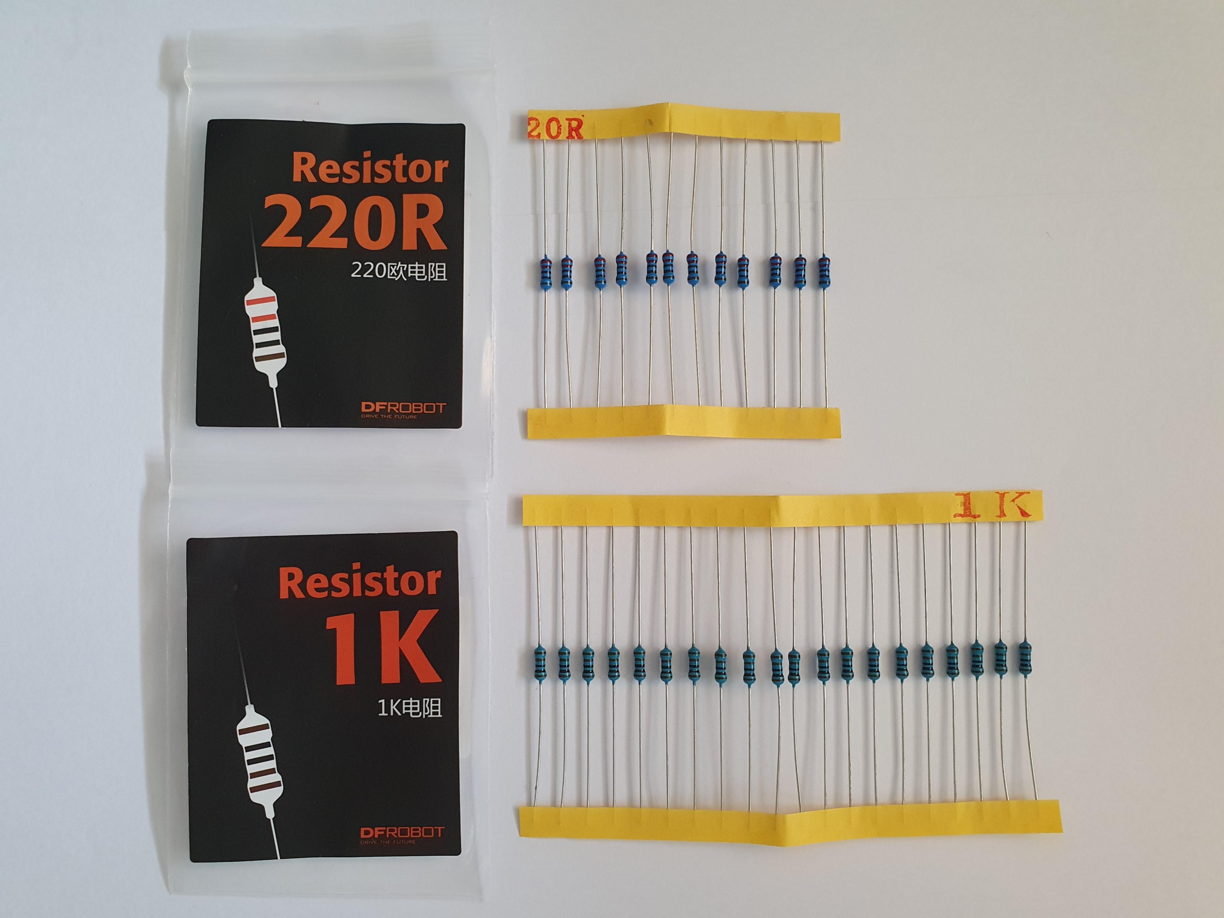 Arduino Dfrobot Components Switches Resistors Servo Sensors