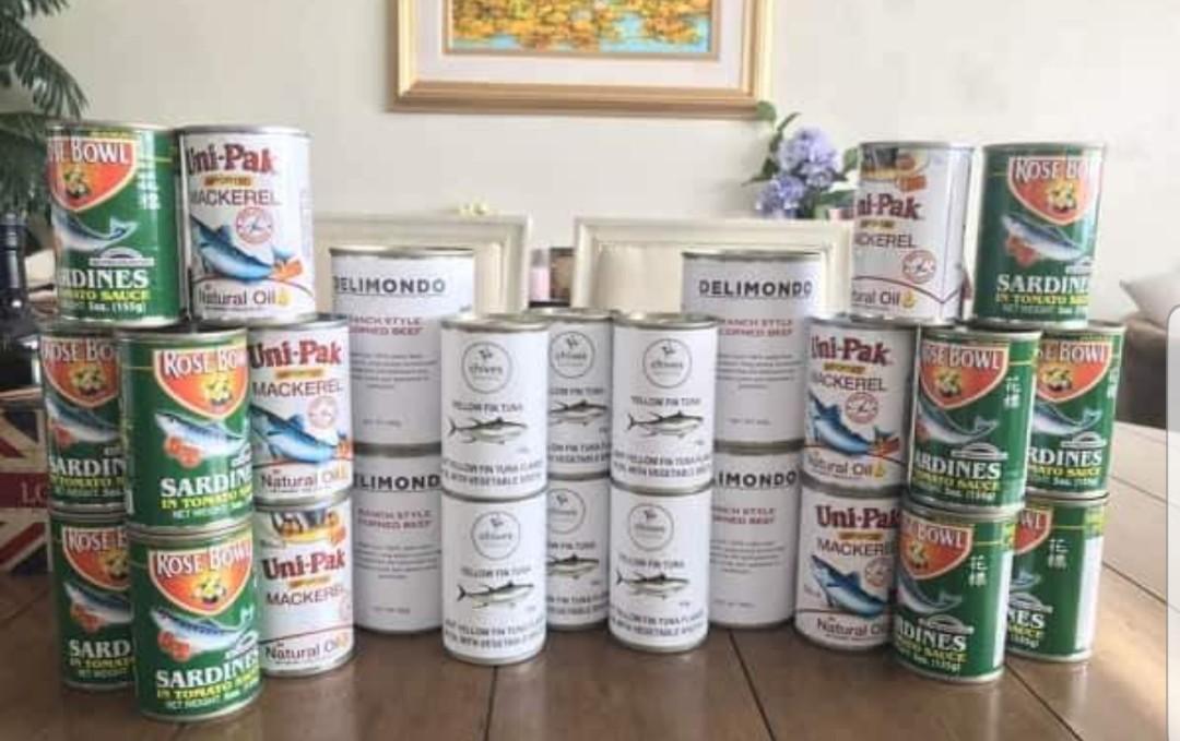 Canned Sardines Yellowfin Tuna Corned Beef Luncheon Meat Frozen goods ...