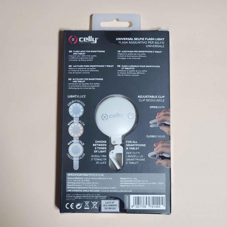 【100%全新】Celly Pro Click LED Light （迷你補光燈） Mini Clip Flash for ...