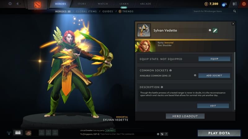 Dota 2 Windranger Sylvan Vedette, Video Gaming, Gaming Accessories ...