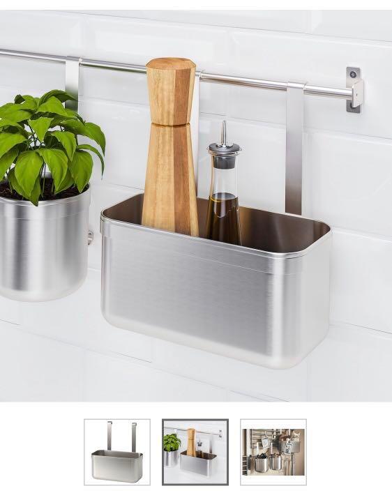 IKEA KUNGSFORS WALL RACK SET, Furniture & Home Living, Kitchenware ...