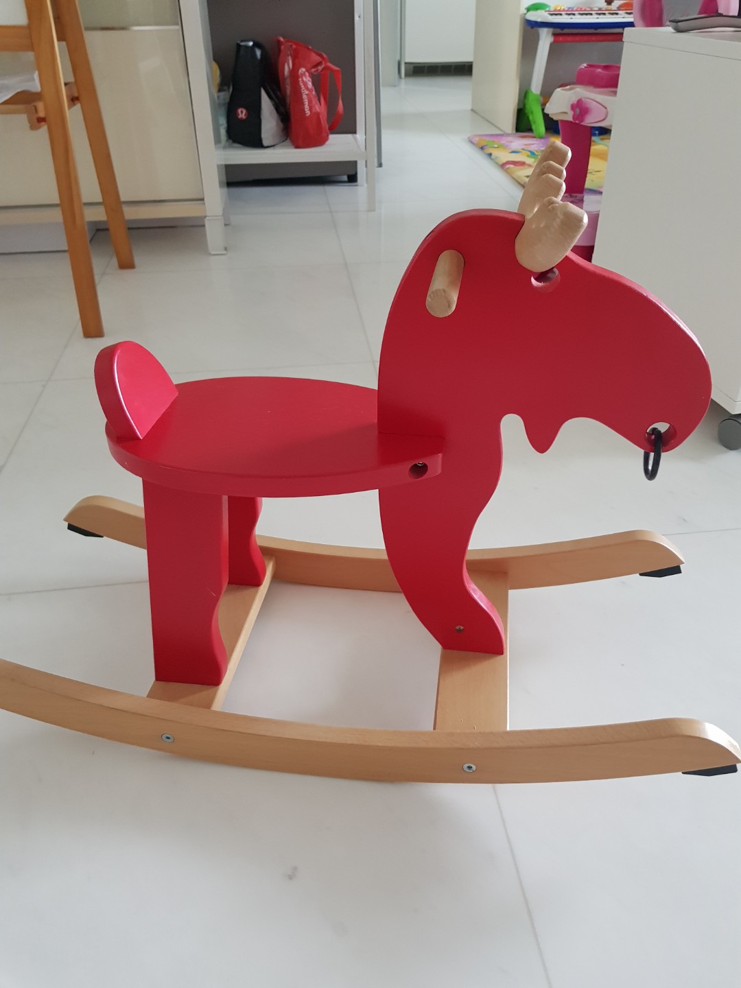 Ikea Rocking Horse(moose), Babies & Kids, Baby Nursery & Kids Furniture ...