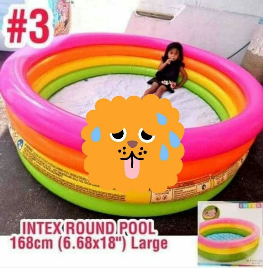 Intex large round pool, Babies & Kids, Infant Playtime on Carousell