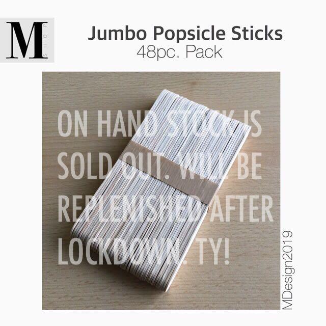 Jumbo Popsicle Sticks, Hobbies & Toys, Stationary & Craft, Craft ...