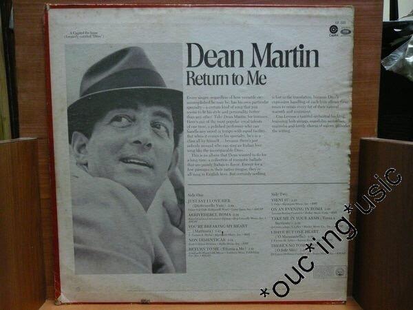 LP 黑膠唱片 Dean Martin Return To Me (US), 興趣及遊戲, 音樂、樂器 & 配件, 音樂與媒體 - 黑膠碟 ...