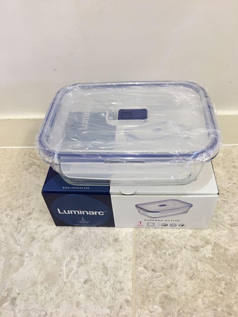 Luminarc. Glass Container (Purebox Active), Furniture & Home Living ...