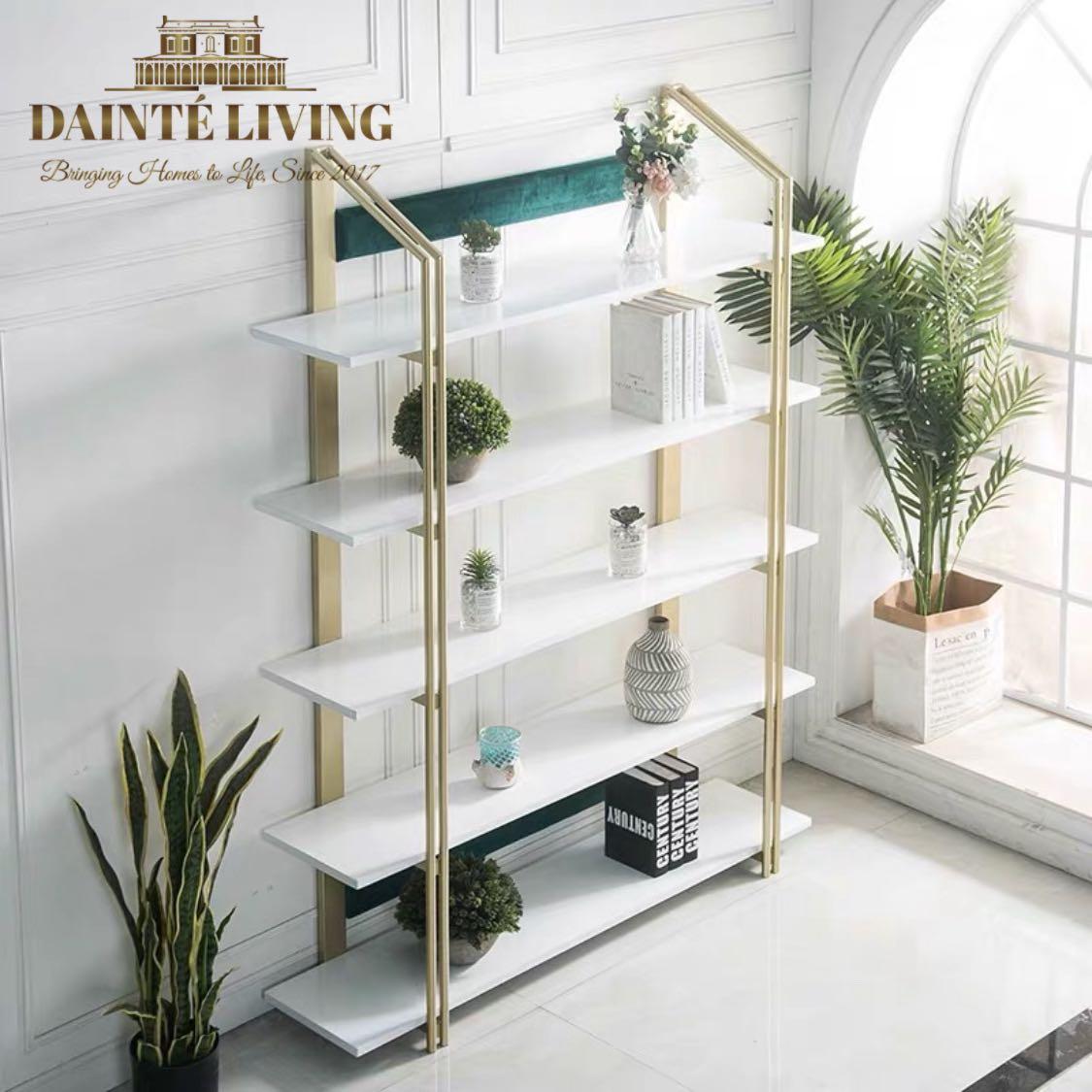 ALEX Modern Luxury Velvet Display Rack/Shelves/Shelf, Furniture & Home ...