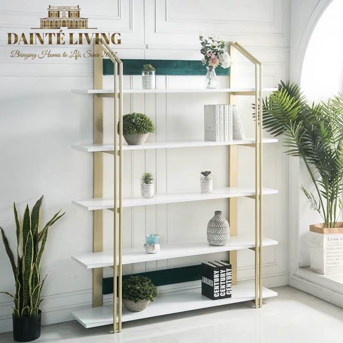 ALEX Modern Luxury Velvet Display Rack/Shelves/Shelf, Furniture & Home ...