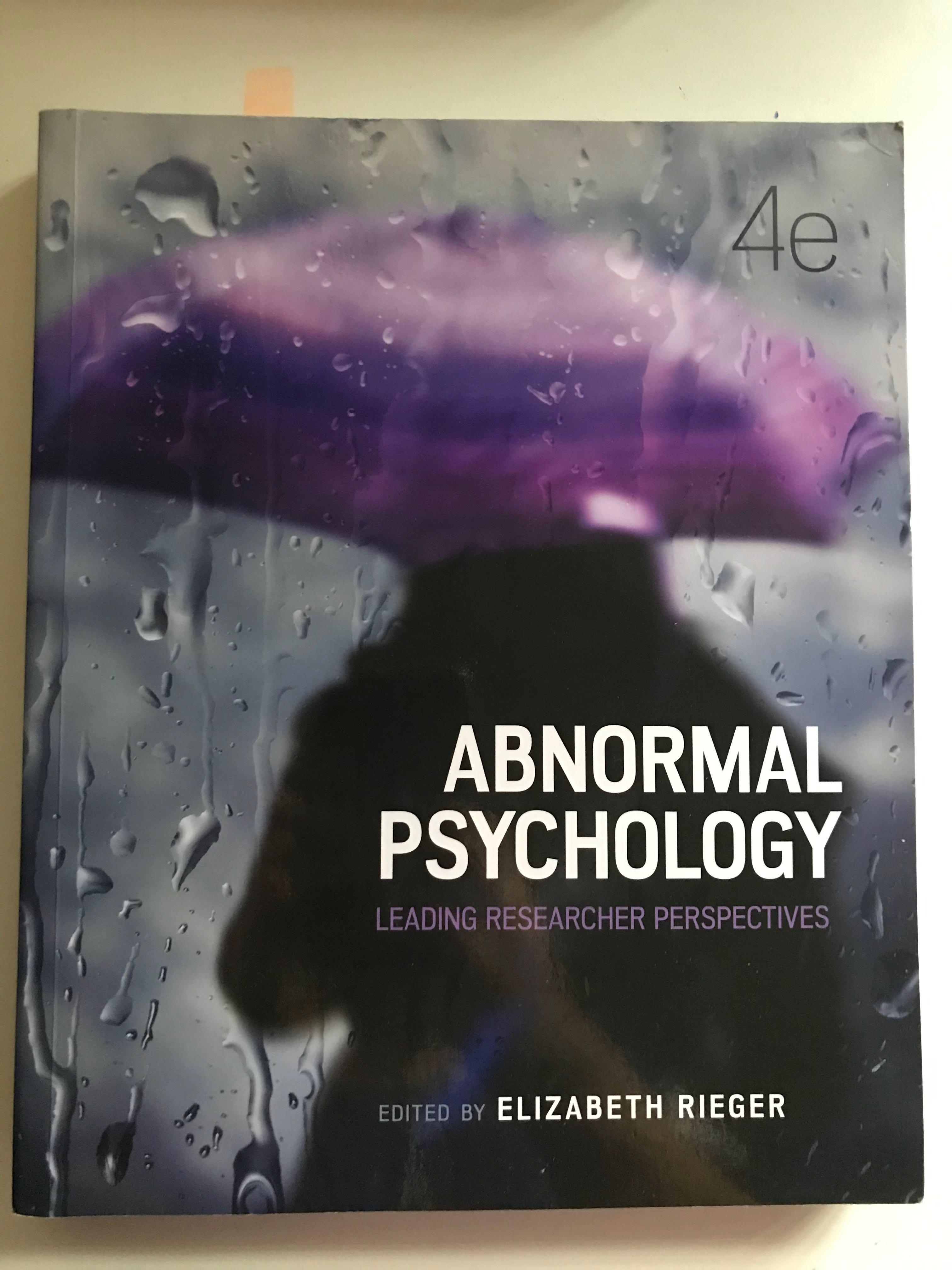 Murdoch Abnormal psychology, Books & Stationery, Textbooks, Tertiary on ...