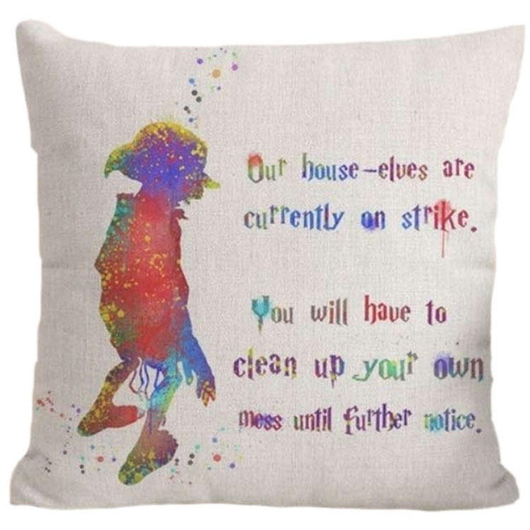 Our house- elves are currently on strike cushion - ( home decor gifts ...