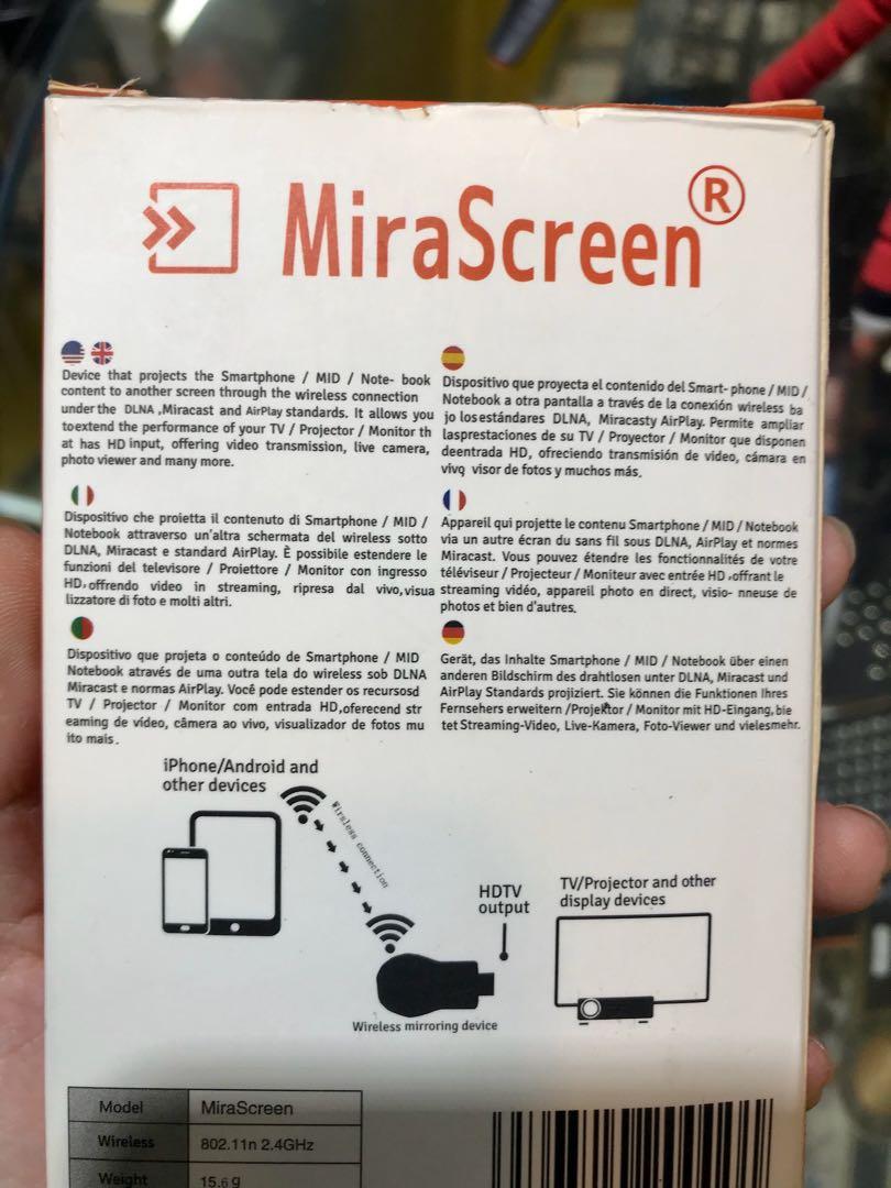 Ready Stock Mira Screen Mirroring HDMI Wireless Dongle Wifi Full HD ...