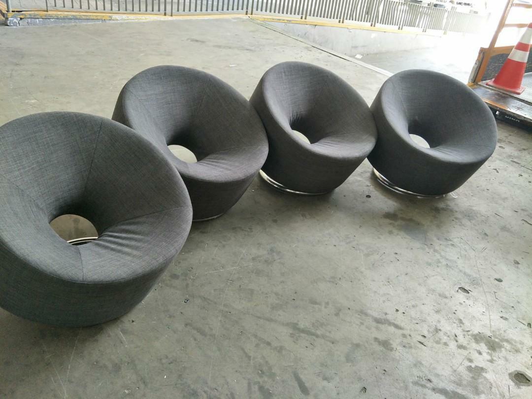 Round single Seater Sofa for sale (6 PC's) @$30 each, Furniture & Home ...