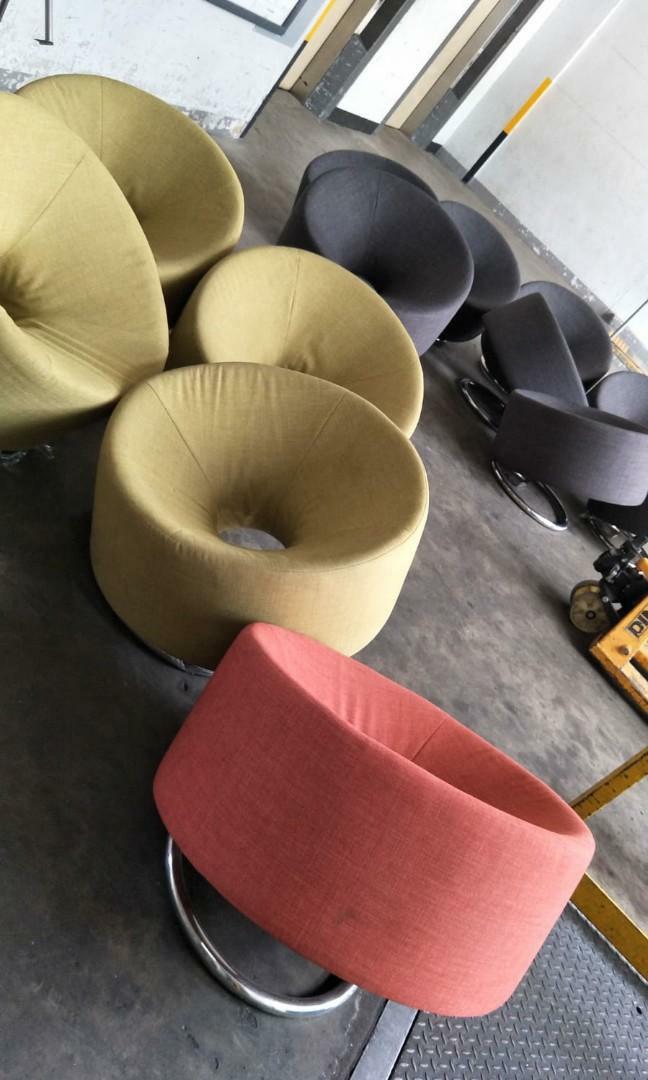 Round single Seater Sofa for sale (6 PC's) @$30 each, Furniture & Home ...