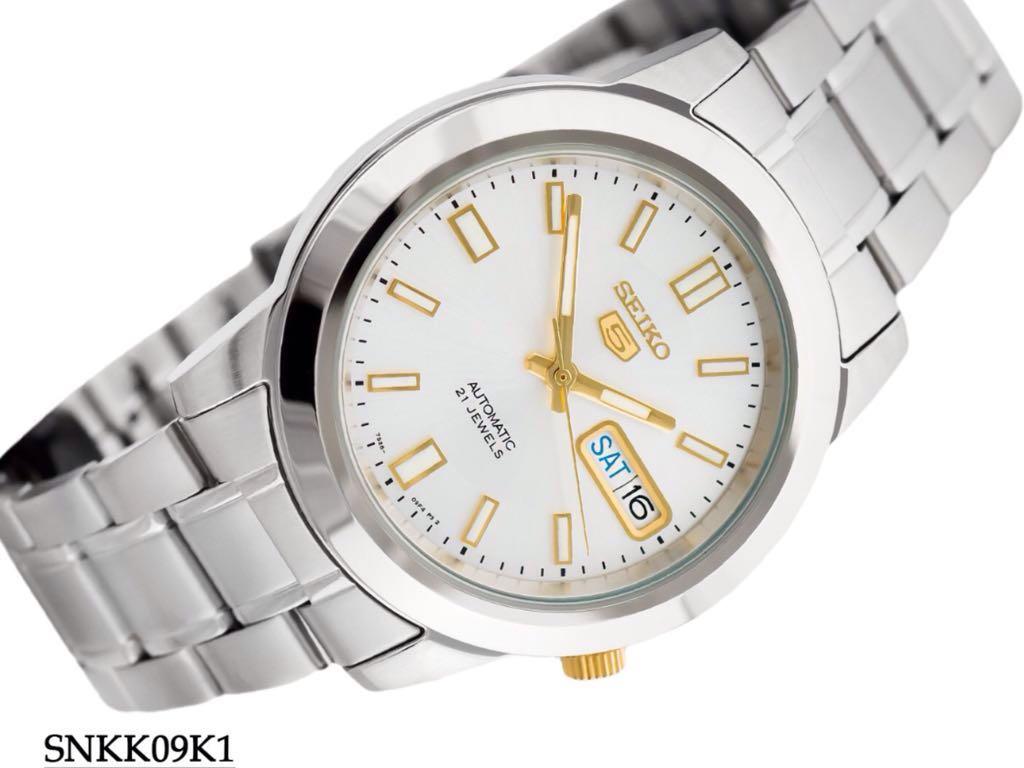 Seiko 5 SNKK09 Automatic Stainless Steel Watch SNKK09K1 Brand New, Men ...