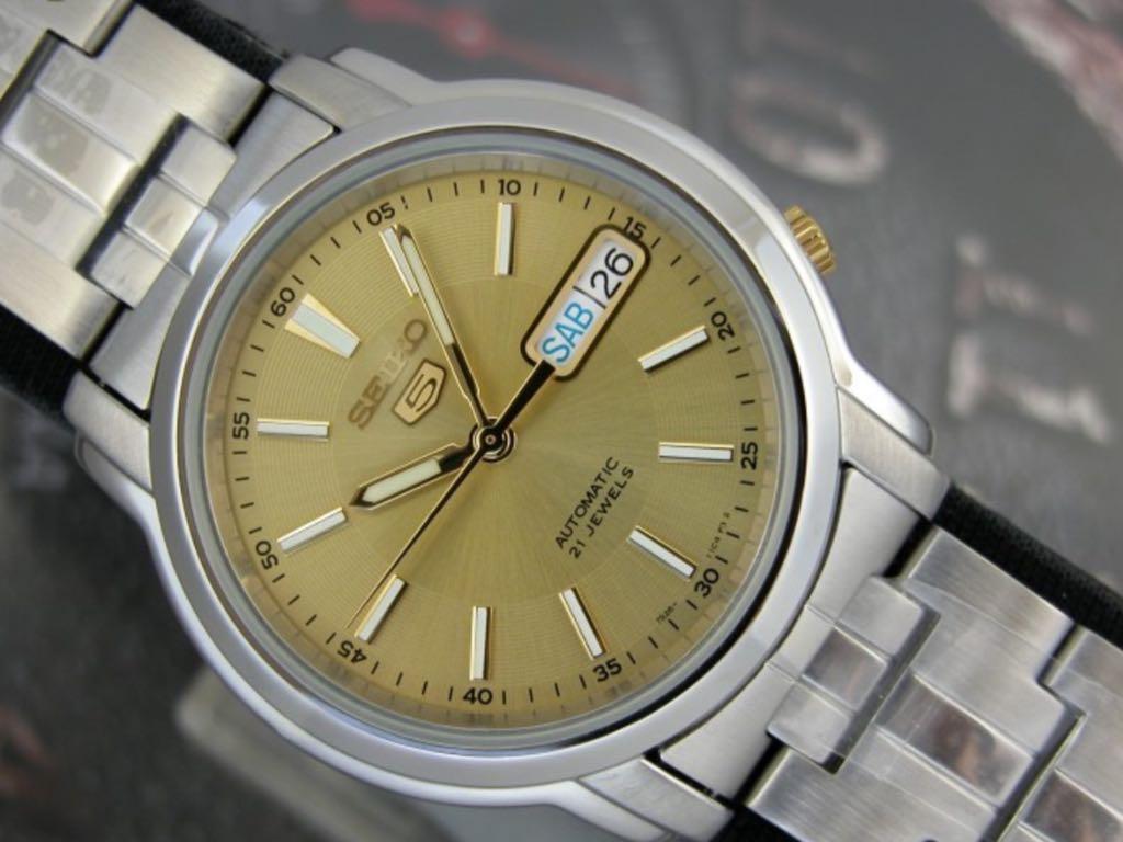 Seiko 5 SNKL81 Automatic Stainless Steel Watch SNKL81K1 Brand New, Men ...