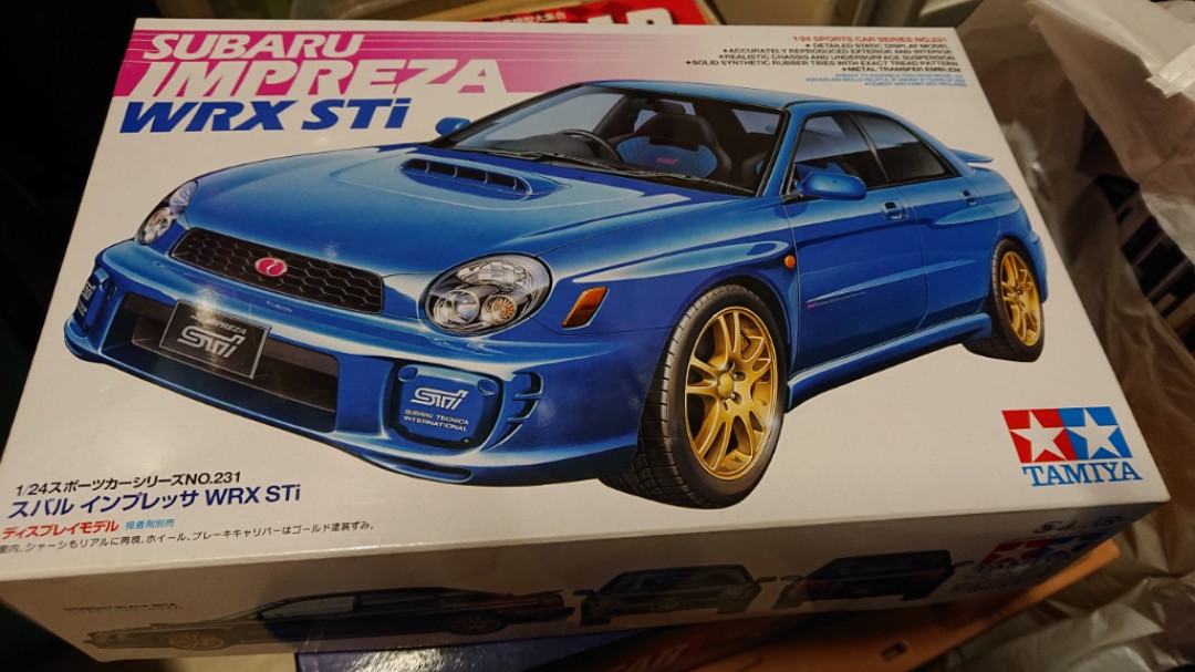 Tamiya 1/24 subaru impreza wrx sti 模型, 興趣及遊戲, 收藏品及紀念品, 明星周邊 - Carousell