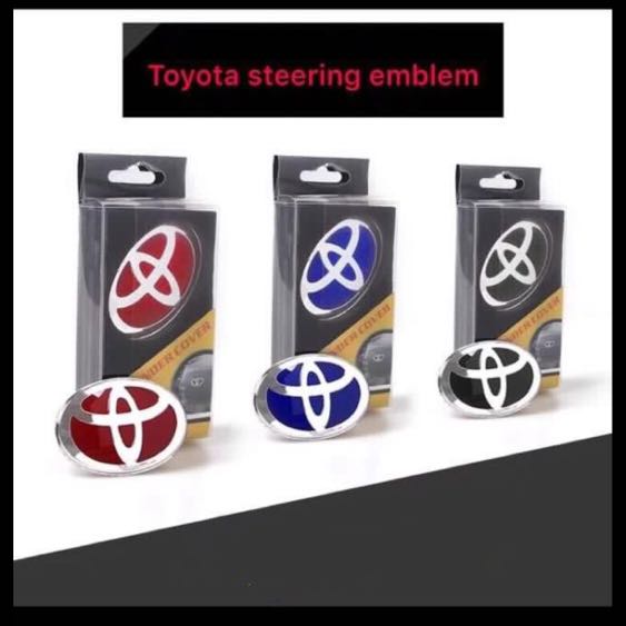 Toyota Steering Wheel Emblem Logo Badge, Car Accessories, Accessories ...