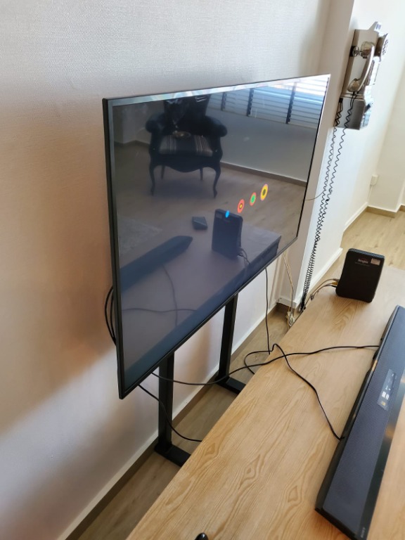 TV stand hide behind table rack console rack sofa, Furniture & Home ...