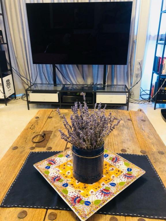 TV stand hide behind table rack console rack sofa, Furniture & Home ...