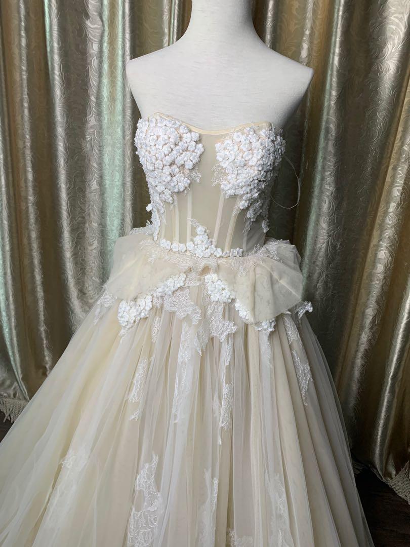 Wedding Gown, Women's Fashion, Dresses & Sets, Evening Dresses & Gowns on Carousell