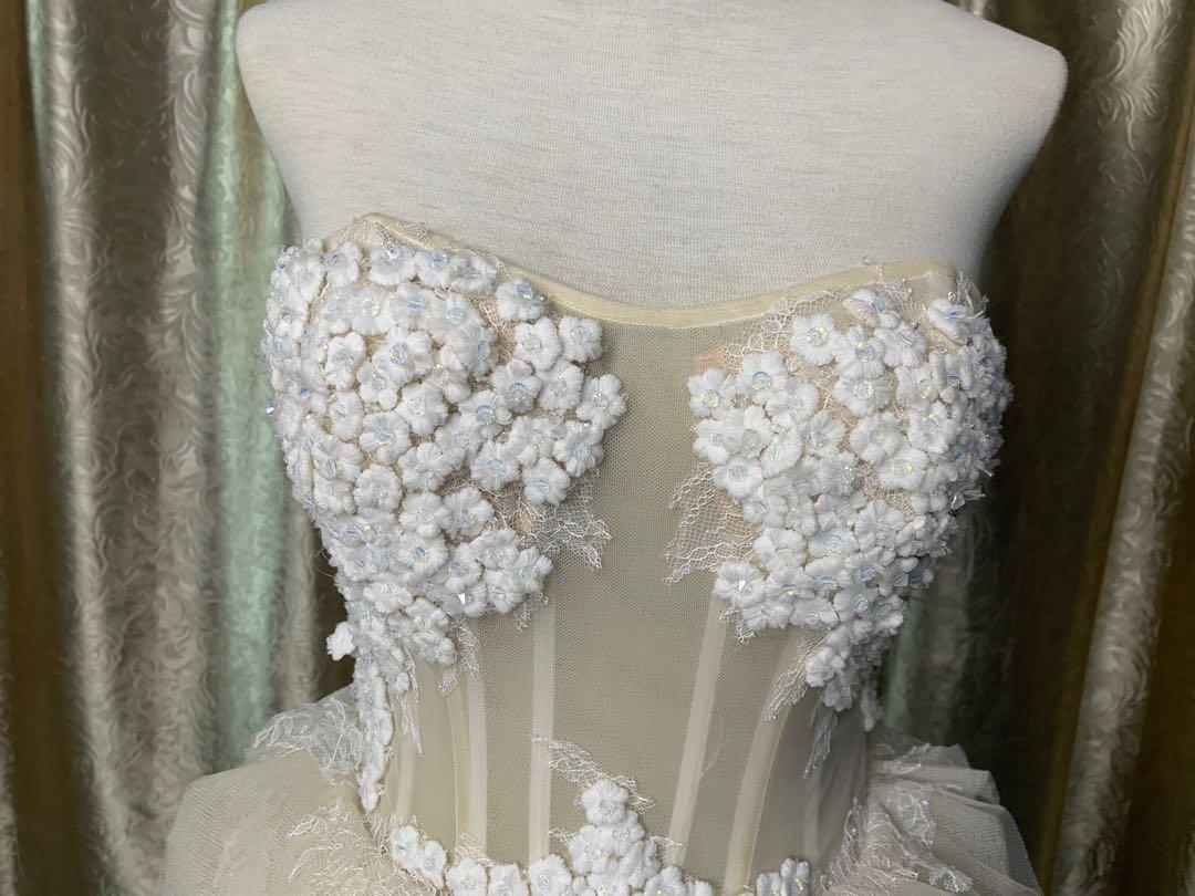 Wedding Gown, Women's Fashion, Dresses & Sets, Evening Dresses & Gowns ...