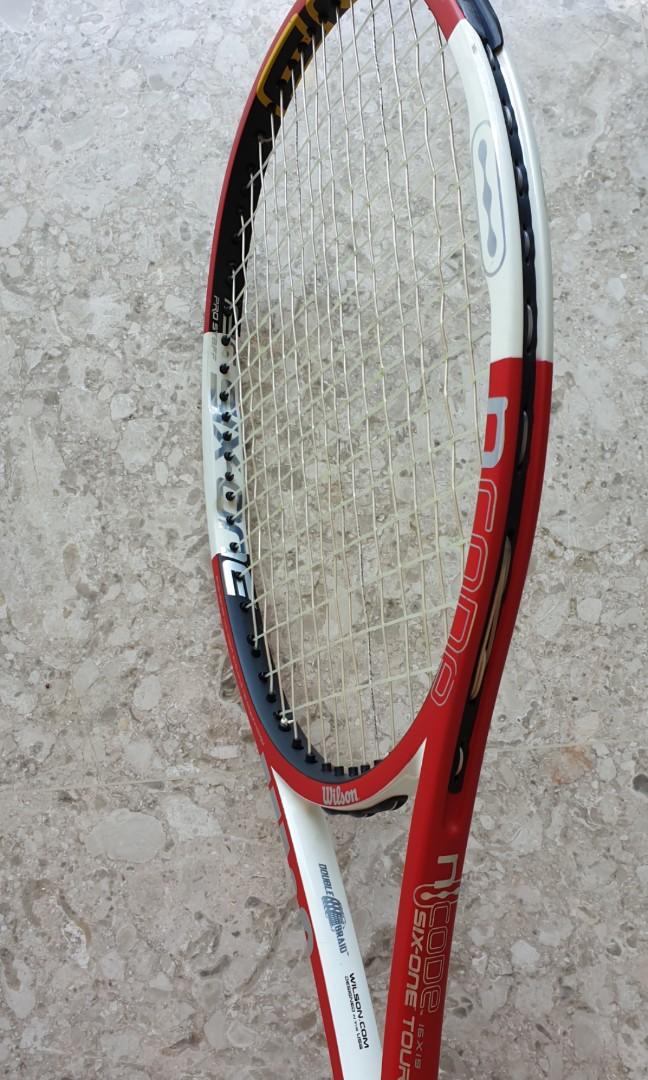 Wilson nCode Six-One Tour Tennis Racket, Sports Equipment, Sports ...
