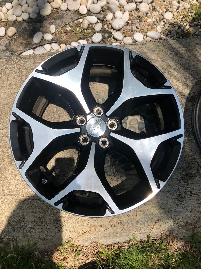 18 inch Enkei Subaru rims, Car Accessories, Tyres & Rims on Carousell
