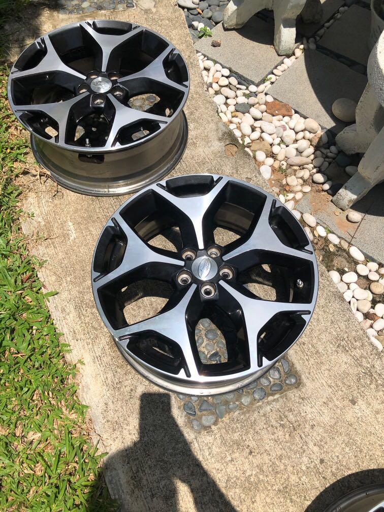 18 inch Enkei Subaru rims, Car Accessories, Tyres & Rims on Carousell