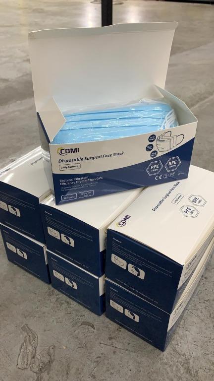 (HSA APPROVED) 3 Ply Surgical Face Mask with BFE and PFE. Medical grade ...