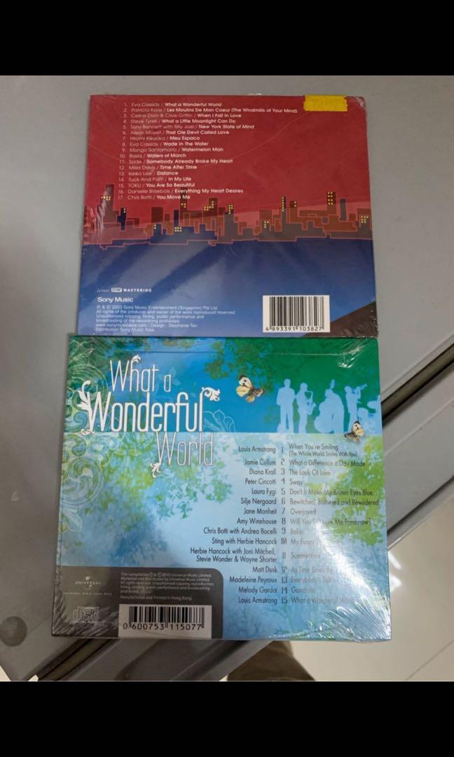 絕版全新未拆封 兩CD 選曲超正 A wonderful world + What a wonderful world *代友售 Eva ...