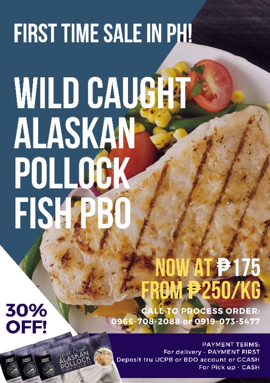 ALASKA POLLOCK PBO, Food & Drinks, Chilled & Frozen Food on Carousell